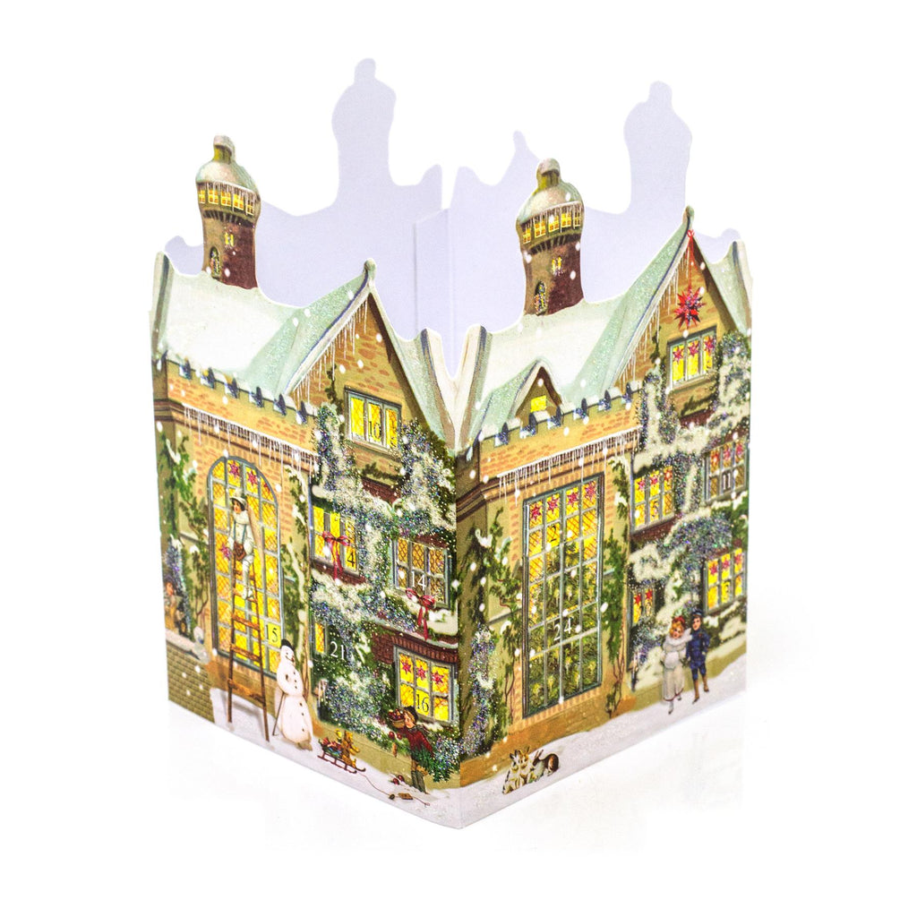 Deluxe Mini Advent Calendar Christmas Card - Nostalgic House Tealight ...