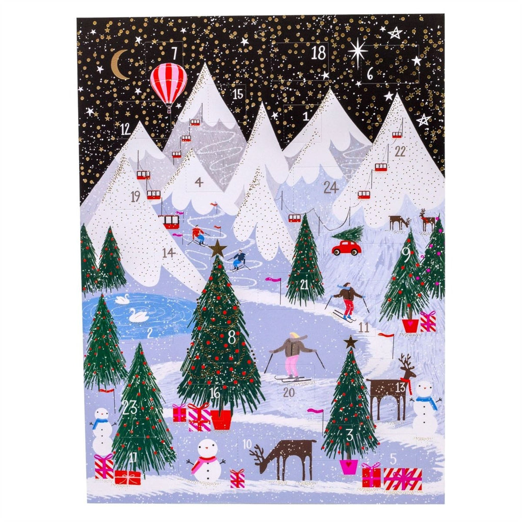 Christmas Snow Scene Christmas Advent Calendar | Alpine Picture Advent ...