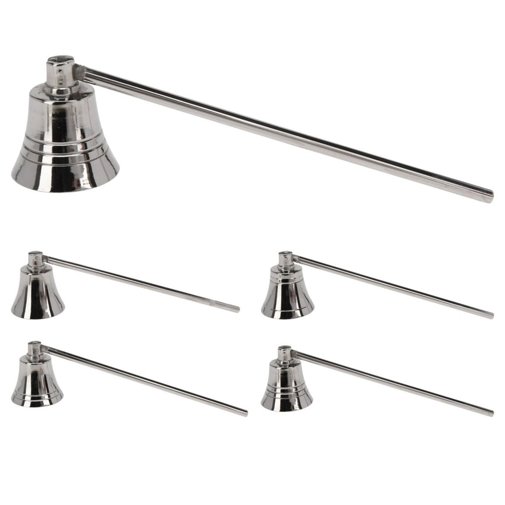 Silver Metal Bell Candle Snuffer | Long Handle Candle Wick Extinguishe ...